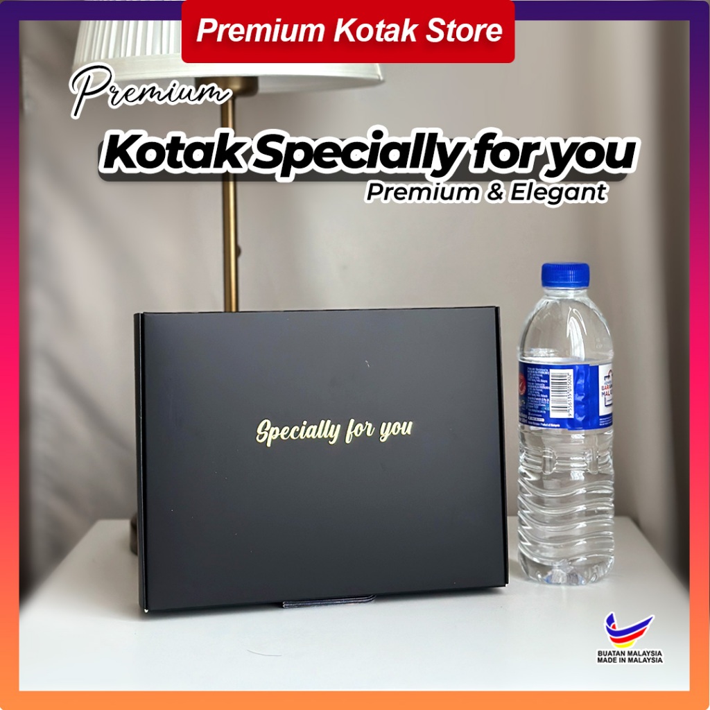 YJL Kotak Hadiah Hitam Premium Eksklusif Setulus Ikhlas Surprise Gift ...