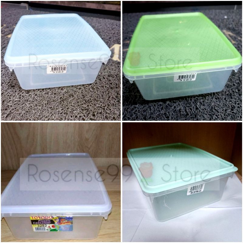 2L Toyogo Diamond Transparent Storage Box 3282 Plastic Container food ...
