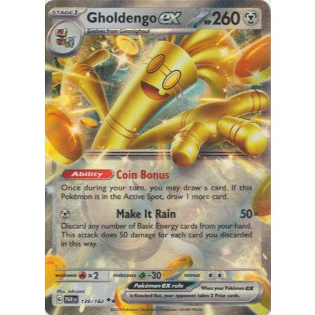 POKEMON TCG Gholdengo ex - 139/182 - Ultra Rare Scarlet & Violet ...