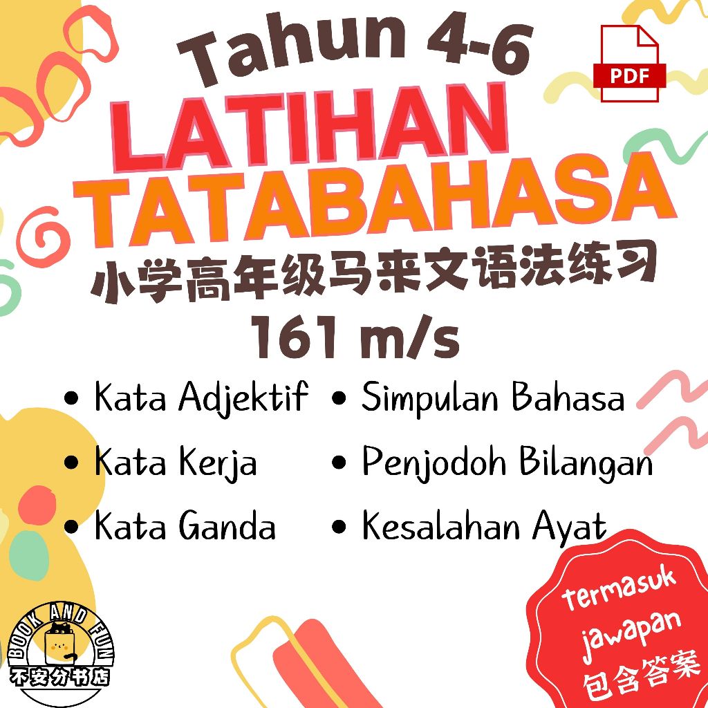 (PDF) LATIHAN TATABAHASA Tahun 4-6 Bahasa Malaysia Tahap 2 Sekolah Rendah┊小学高年级马来文国语语法练习 适用于4至6 ...