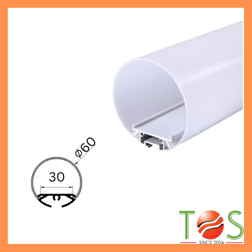 LUMY【0.5M/1M/1.5M/2M】O Shape LED Light Strip Aluminium Profile LED ...