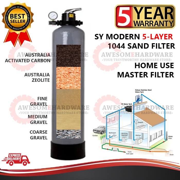 SY MODERN 5-LAYER OUTDOOR MASTER WATER FILTER SAND FILTER WITH ...