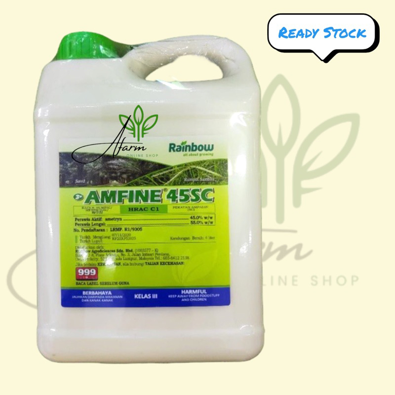 4 Liter AMFINE 45SC (Same With Amepax Farmspect Ametrex Symbol) Racun ...