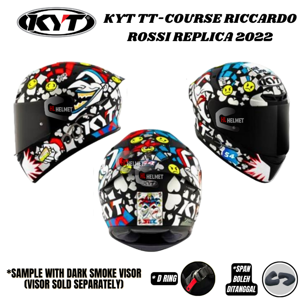 KYT TT COURSE SERIES HELMET FULL FACE ( XAVIER SIMEON / SUPER MARIO ...