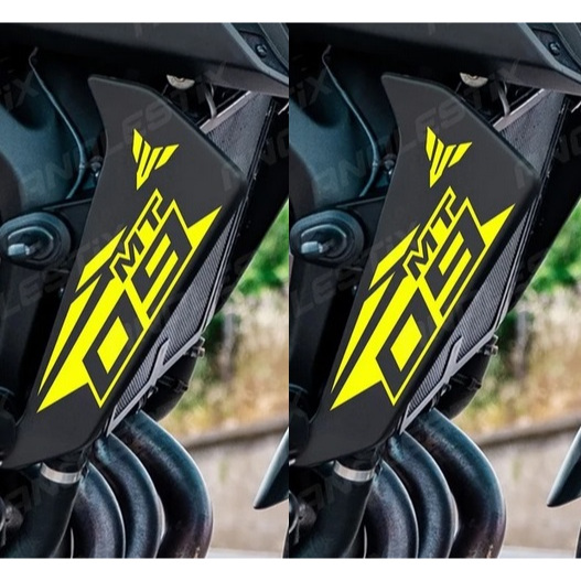 CFS643 2X pcs Yamaha 09 Logo MT07 / MT09 / MT15 / MT25 Radiator side ...