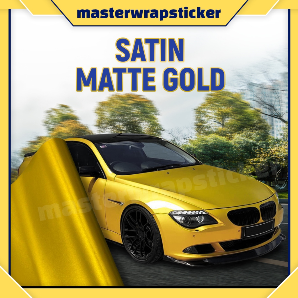 PREMIUM SATIN MATTE CHROME CAR STICKER(152CM-90CM)stiker kereta ...