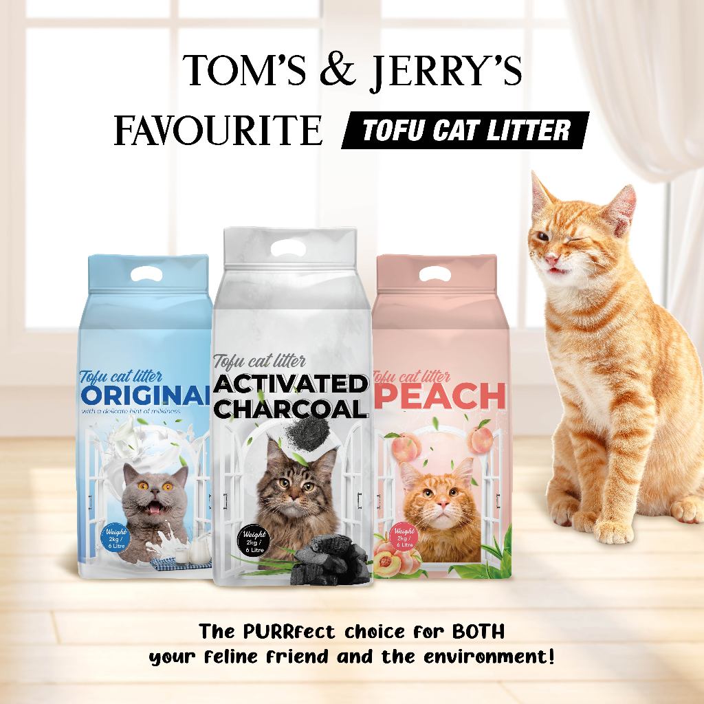 PetsMunchies Premium Tofu Cat Litter 2kg 6L Pasir Kucing Tofu Toilet ...
