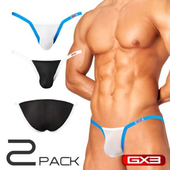 GX3 2PACK AIRSKIN WHITE SPICY BIKINI SEXY UNDERWEAR MEN | Shopee Malaysia