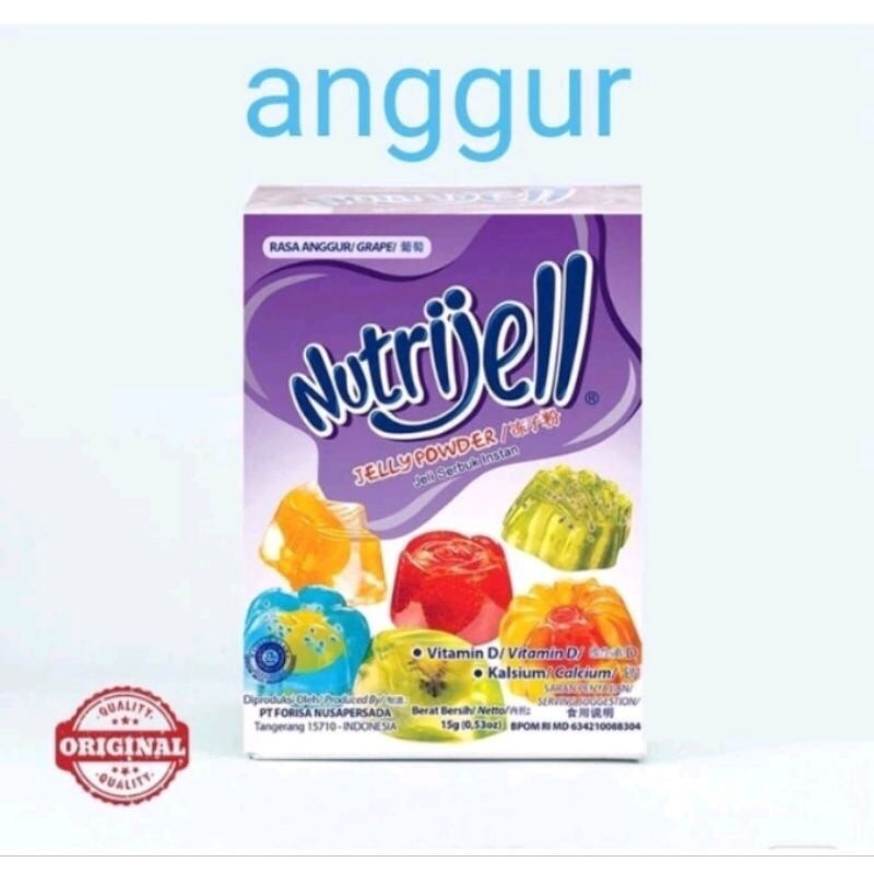 Nutri jell jelly powder puding [Anggur]1box 12sachet 10gr | Shopee Malaysia