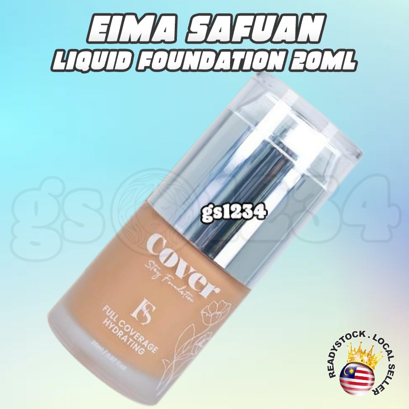 ES EIMA SAFUAN LIQUID FULL COVER STAY FOUNDATION 20ml | Shopee Malaysia