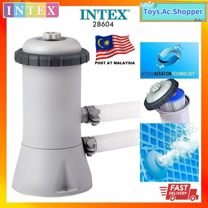 INTEX 28604 Krystal Clear Filter Pump 2.0m³/hr Hydro Aeration ...