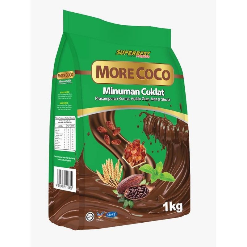 MORE COCO 3 in 1 MINUMAN COKLAT CAMPURAN KURMA,ARABIC GUM & MALT | Shopee Malaysia