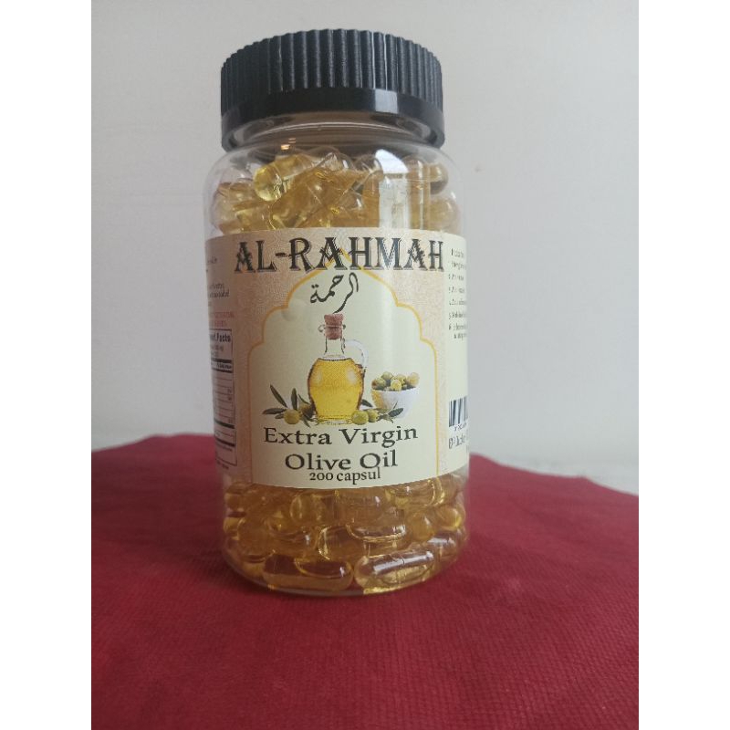 200 Halal Biji Extra Virgin Minyak Zaitoun capsul. Al Rahmah extra ...