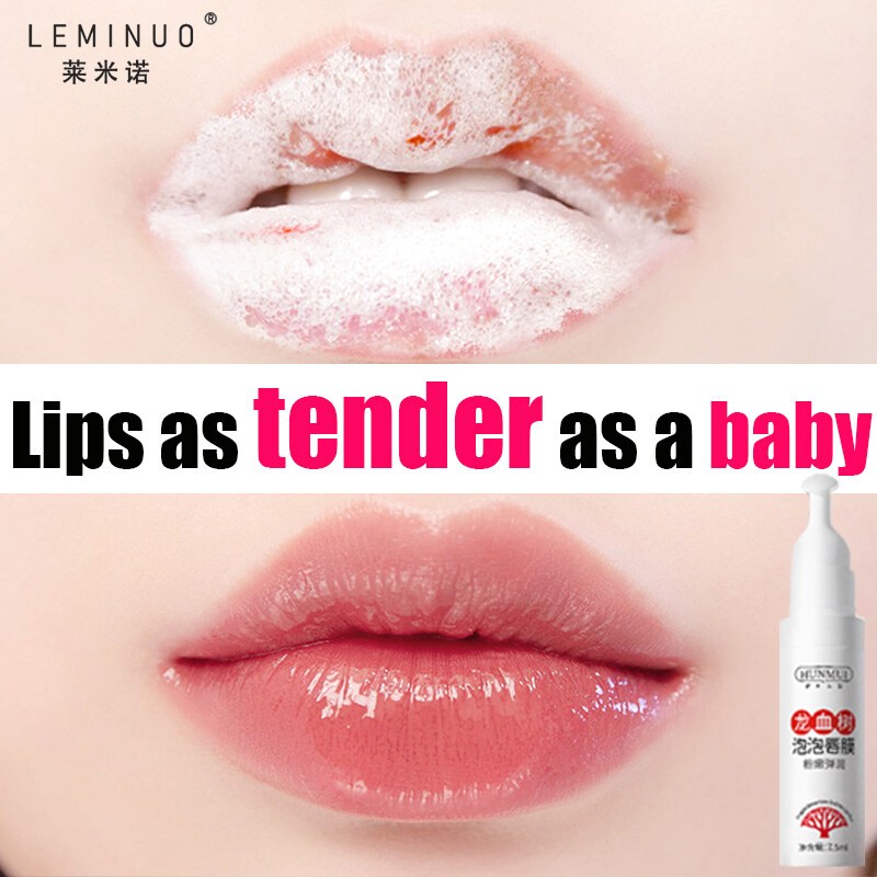 Bubble Lip Mask Fade Fine Lines Lighten Melanin Lip Scrub Repair