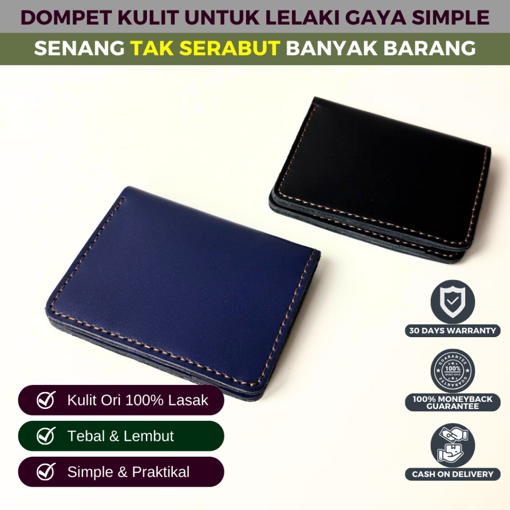 SEGAK Men's Leather Wallet | Original Leather Purse | Minimalize Simple ...