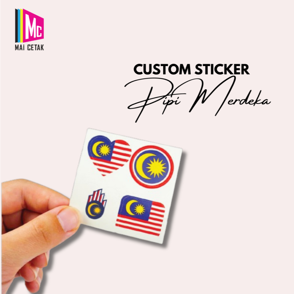 MAICETAK - 0.80 SEN SAHAJE////Sticker Pipi Bendera Malaysia Merdeka ...