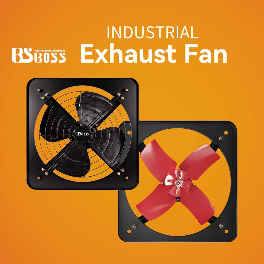 BSBOSS Exhaust Fan Wall Type Light Duty Industrial Kitchen Ventilation ...