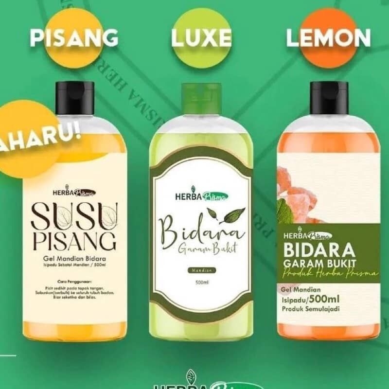 PROMOSI‼️Bidara Garam Bukit Original HERBA PRISMA Gel Mandian / Gel ...