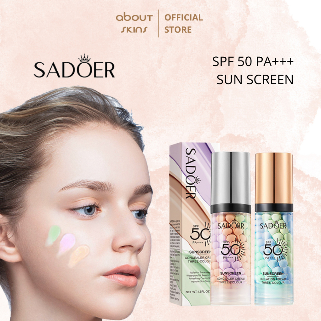 ABOUT SKINS SADOER SPF 50 PA+++ Sun Screen 40g | Shopee Malaysia