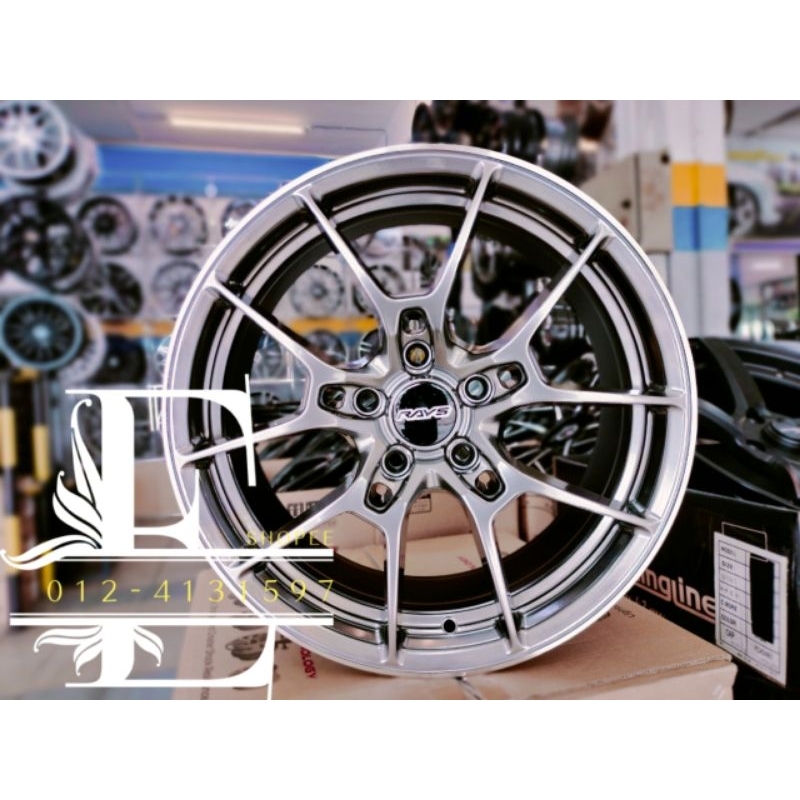 NEW SPORT RIM 17 INCH RM1680 RAYS G025 CIVIC X50 EXORA ARUZ (KENA BELI ...