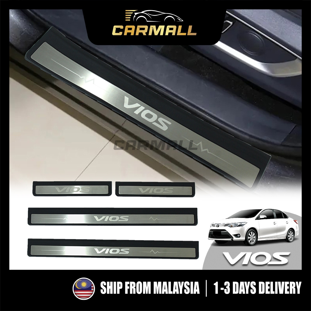 Toyota Vios (3rd Gen) OEM Door Step Scuff Plate Car Door Sill Strip Fit ...