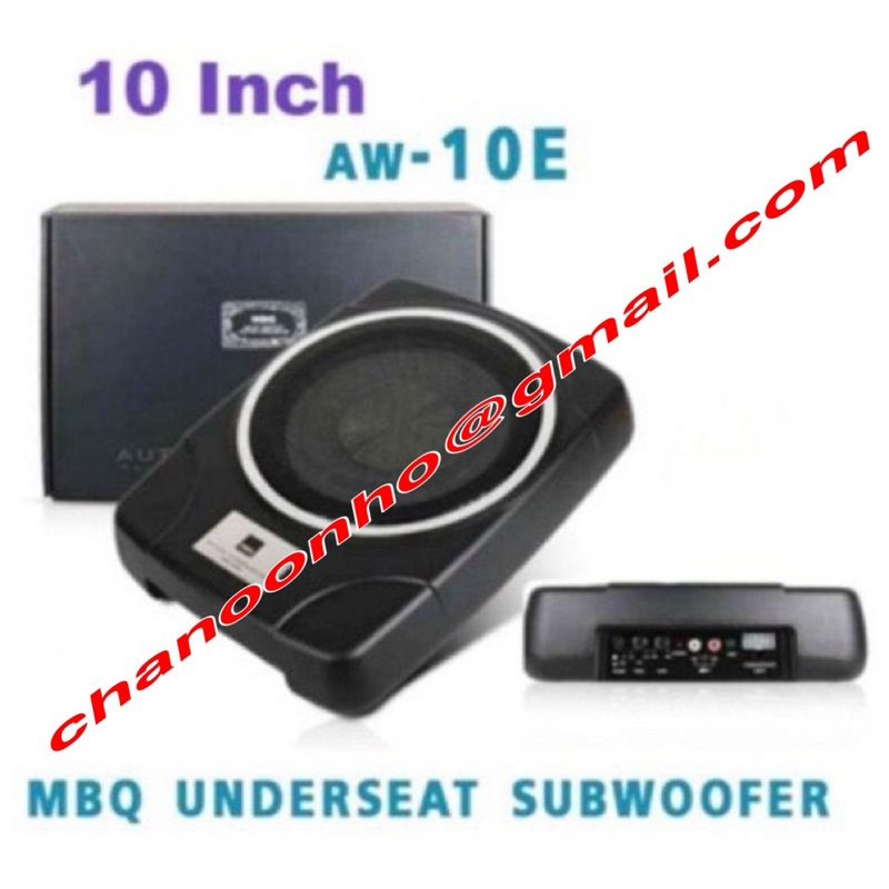 MBQ AW-10E 8” / 10” CAR UNDERSEAT SUPER SLIM ACTIVE SUBWOOFER | Shopee ...