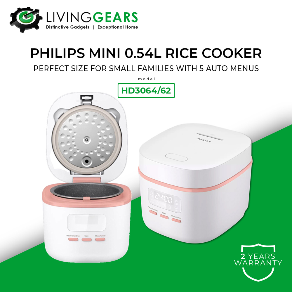 Philips 0.54 Mini Digital Rice Cooker HD3064 (HD3064/62) Successor ...