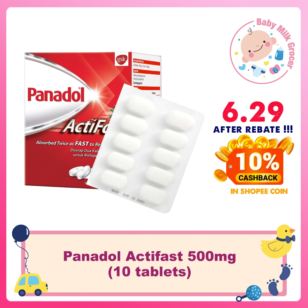Panadol Actifast 500mg (10 tablets) Expiry 08/2026 | Shopee Malaysia