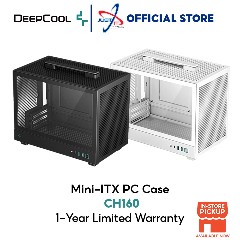 DEEPCOOL CH160 ITX PC Case - Black/White | Shopee Malaysia