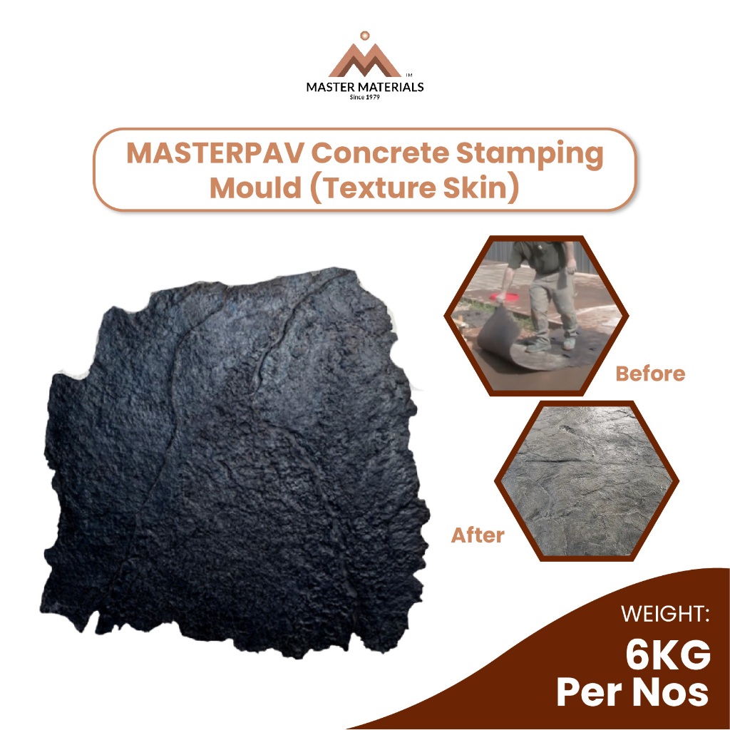 MASTERPAV Concrete Stamping Mould - Texture Skin (6kg) | Shopee Malaysia