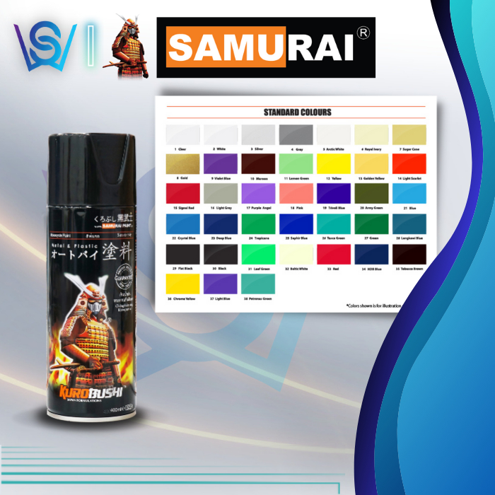 【100% Original】 Samurai Aerosol Spray Paint 400ml Standard & Matte/Flat ...