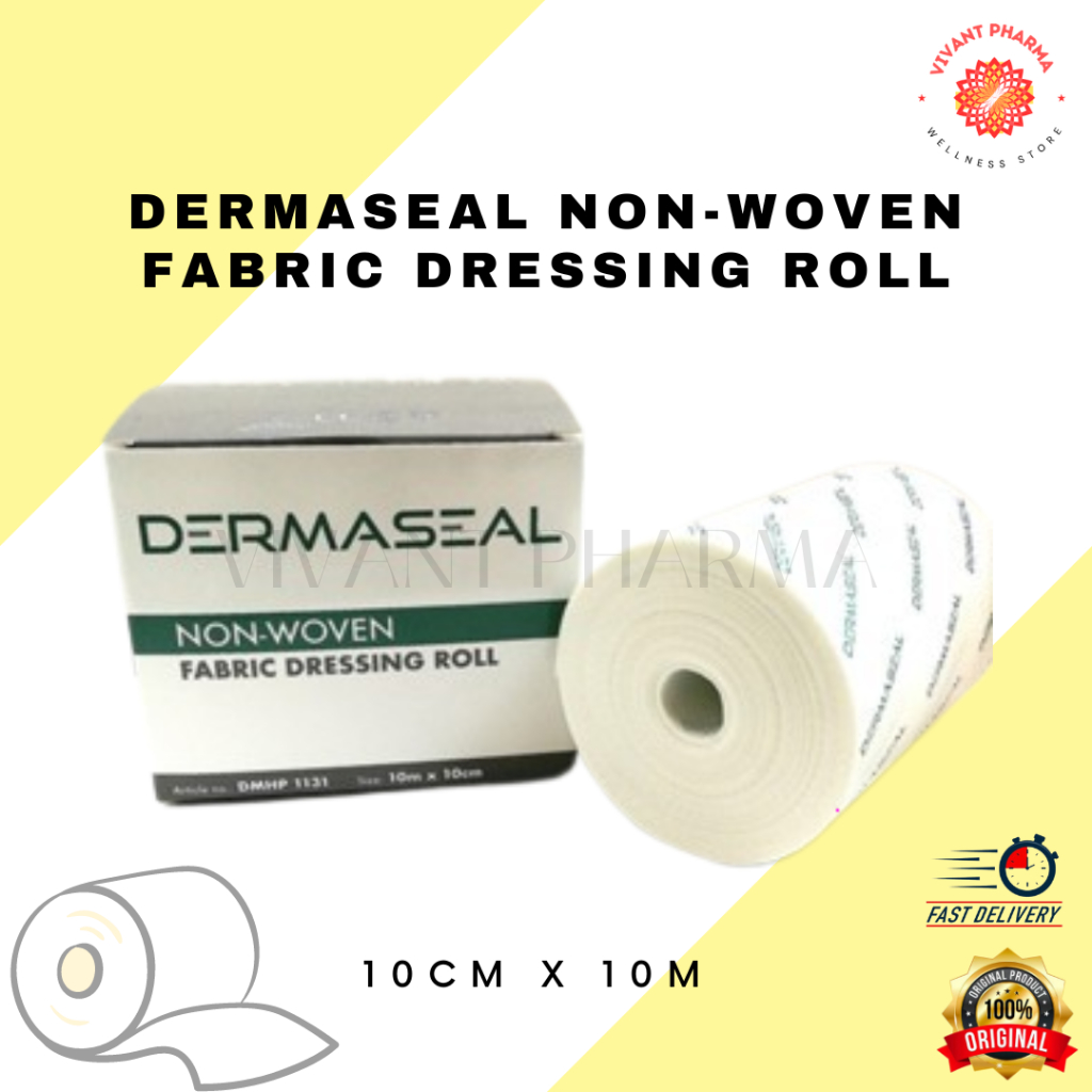 Dermaseal Non-Woven Fabric Dressing Roll 10cm x 10m | Shopee Malaysia