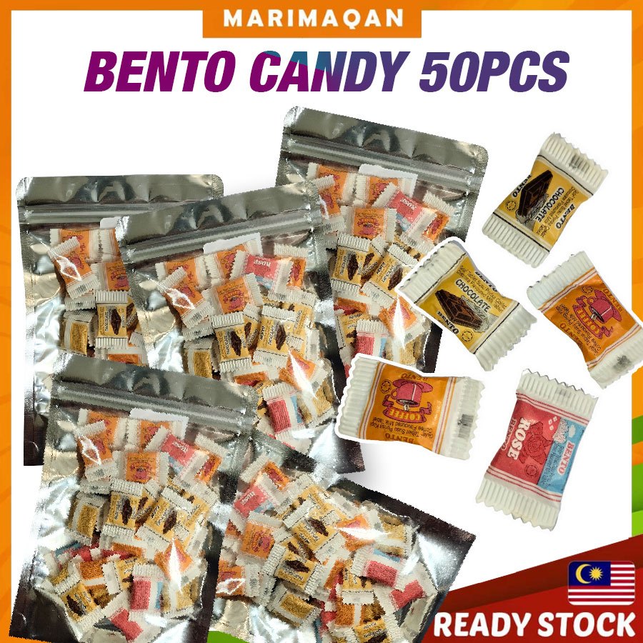 50PCS BENTO CANDY MILK ASSORTED FLAVOR | Shopee Malaysia