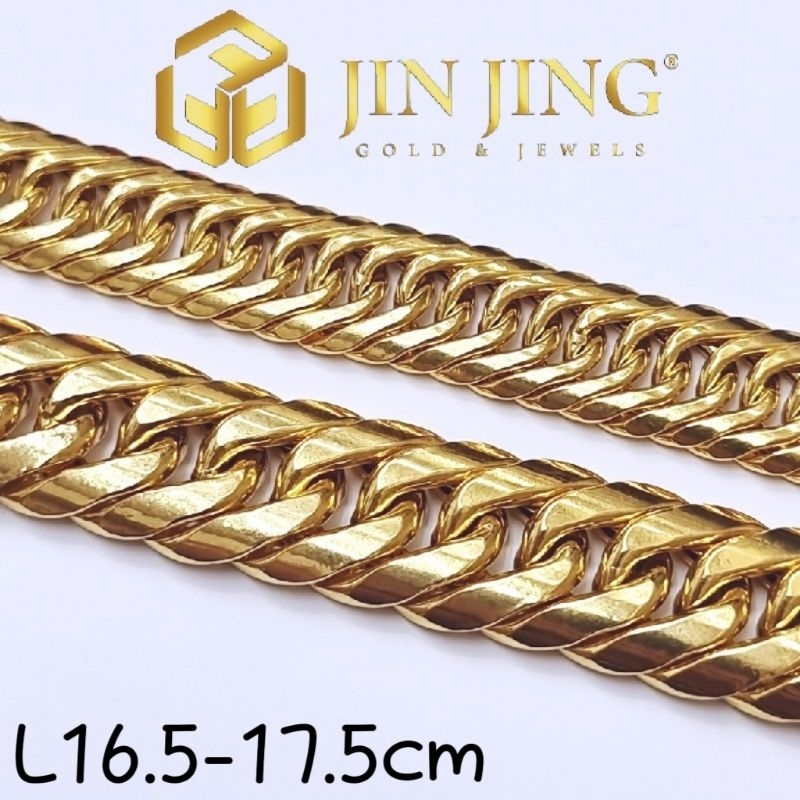 RANTAI TANGAN LEBAR 1.0/1.3 EMAS 916 TULEN 8.37g-15.71g | Shopee Malaysia