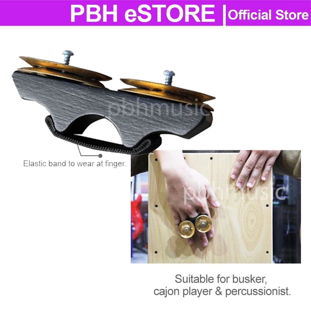 Finger Cymbal Tambourine for Rhythmic Percussion cajon guitar playing ...