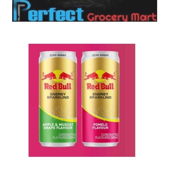 ⚡24hour Delivery⚡REDBULL ENERGY SPARKLING WATER 250ML (PAMELO & APPLE ...