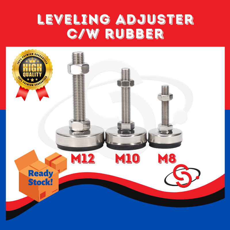 SCM Stainless Steel Leveling Adjuster c/w Rubber 不锈钢 | Shopee Malaysia