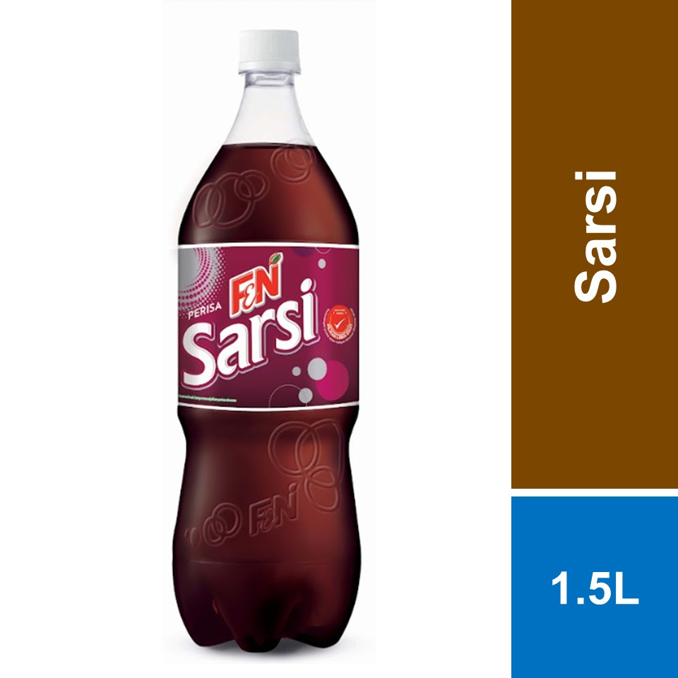 F&N Sarsi Flavourd Carbonated Soft Drink, Large Bottle 1.5 Litter ...
