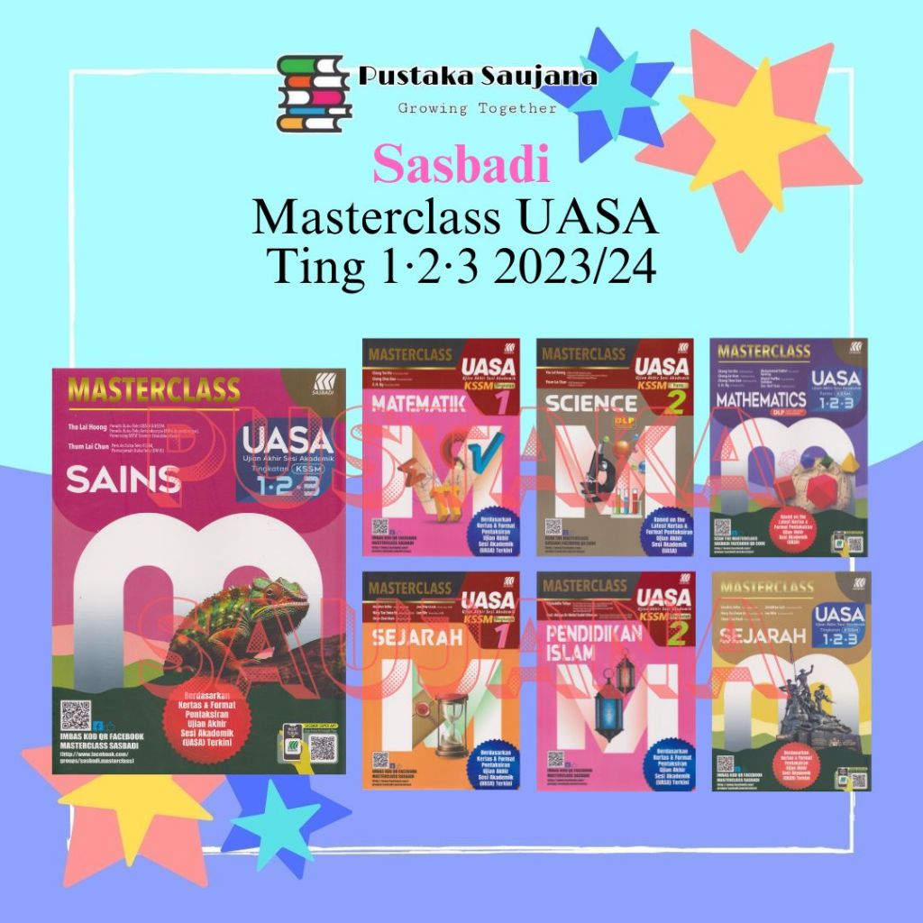 [Saujana] SASBADI MasterClass KSSM UASA 2023/24 Ting 1.2.3 | Shopee ...