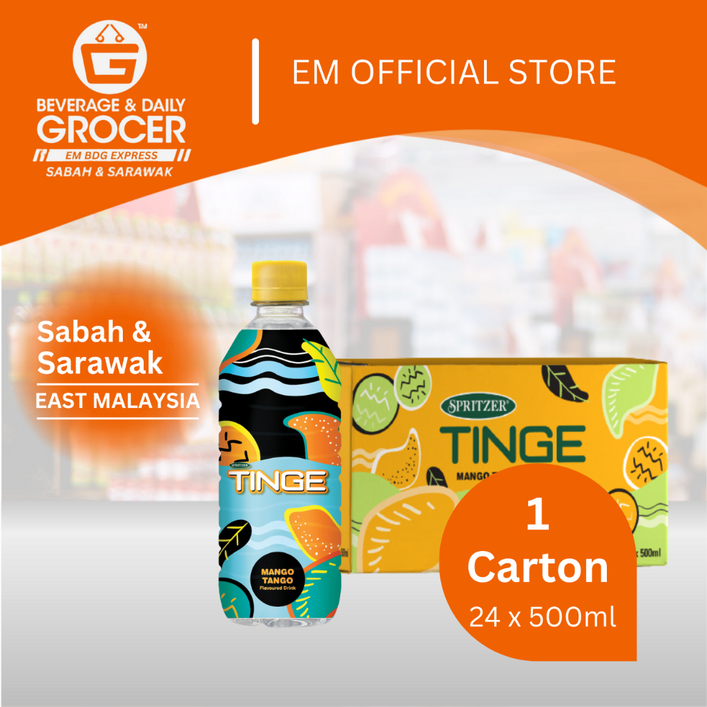 Spritzer Tinge Mango Tango Flav Drink 24x500ml (1 Carton) | Shopee Malaysia