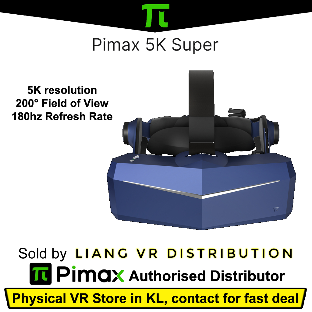 Pimax 5K Super VR Headset with Wide 200° FOV, Ultra High Refresh Rate ...