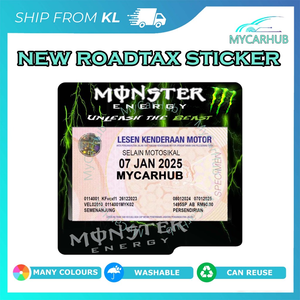 2024 Small Roadtax Sticker | Shopee Malaysia