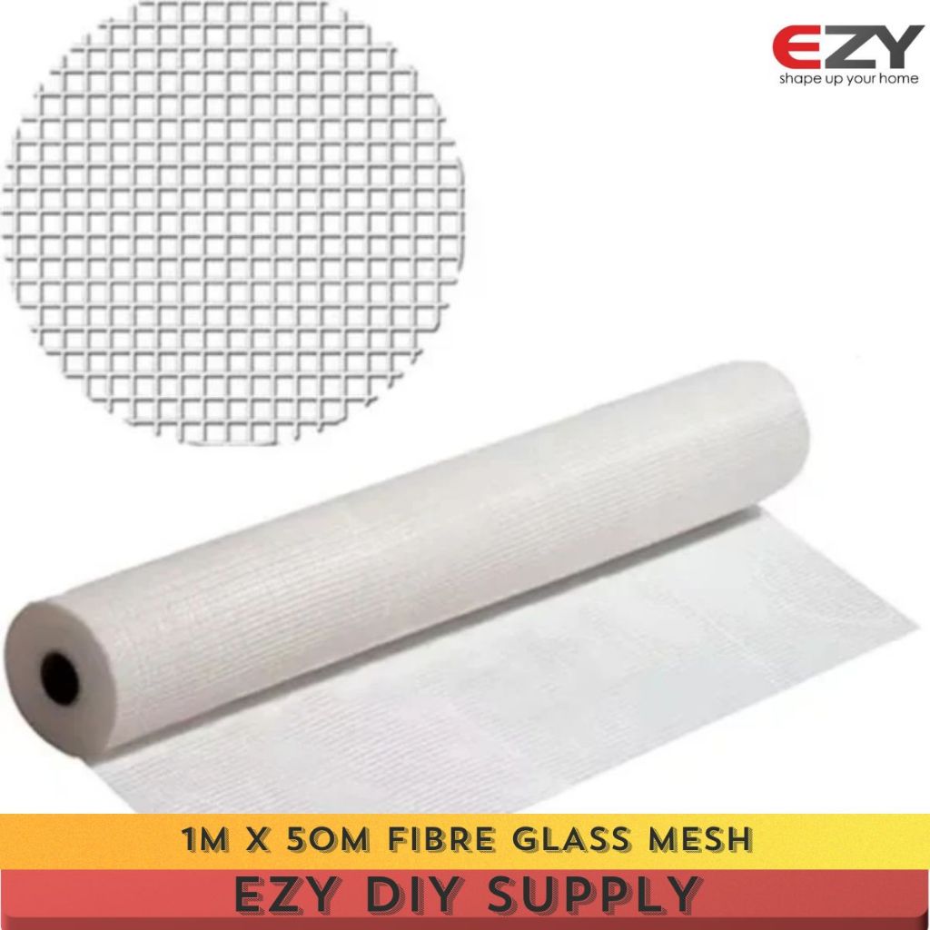 1M X 50METERS Fiberglass Mesh 防水防裂玻璃纤维网 Fiber Mat Woven Glass ...
