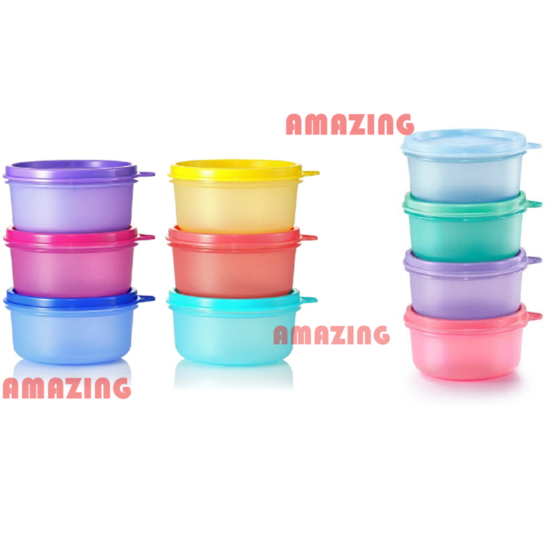 Tupperware Small Round Container 190ml/ Mini Food Storage Box/ Telur ...