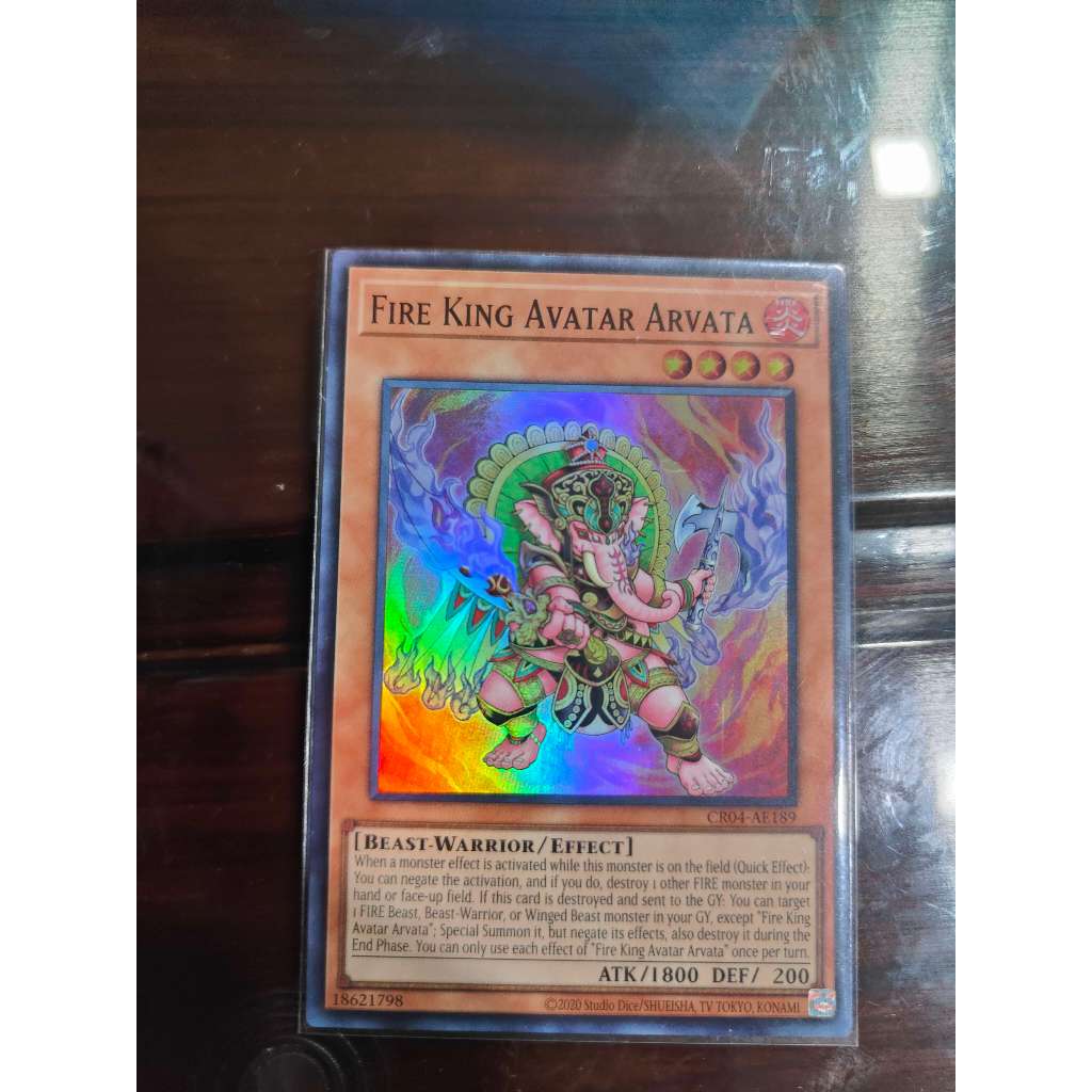 Yugioh : CR04-AE189 Fire King Avatar Arvata (SR) | Shopee Malaysia