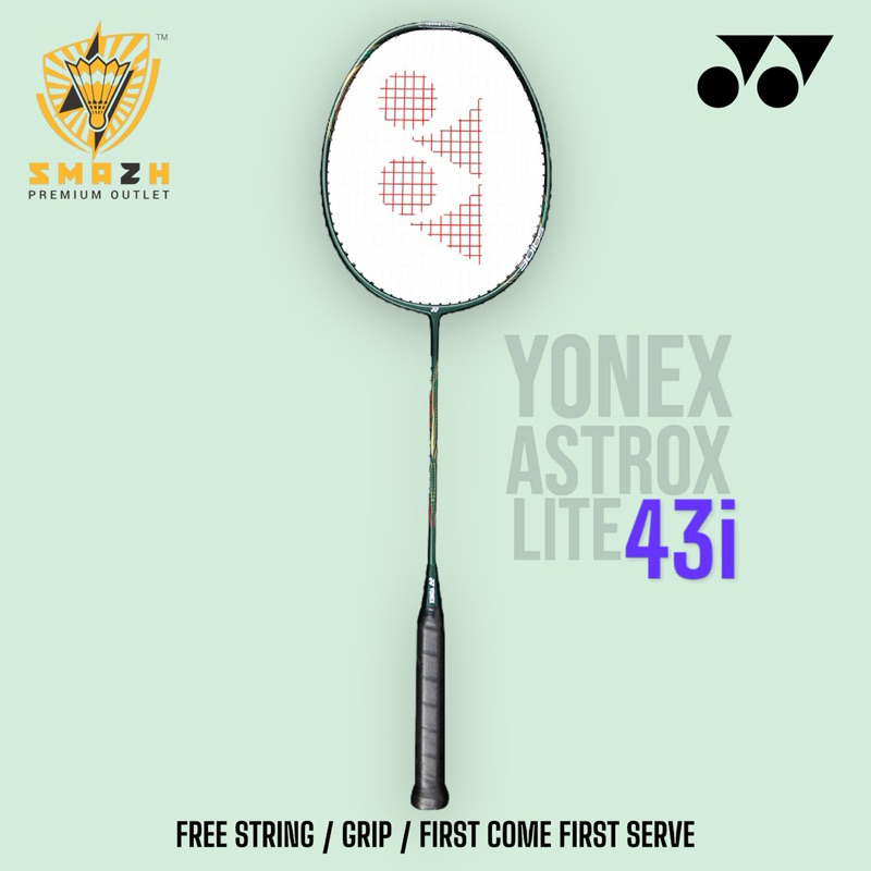 YONEX Astrox Lite 43i 5U/G5 (Dark Green) [Free String + Grip] | Shopee ...