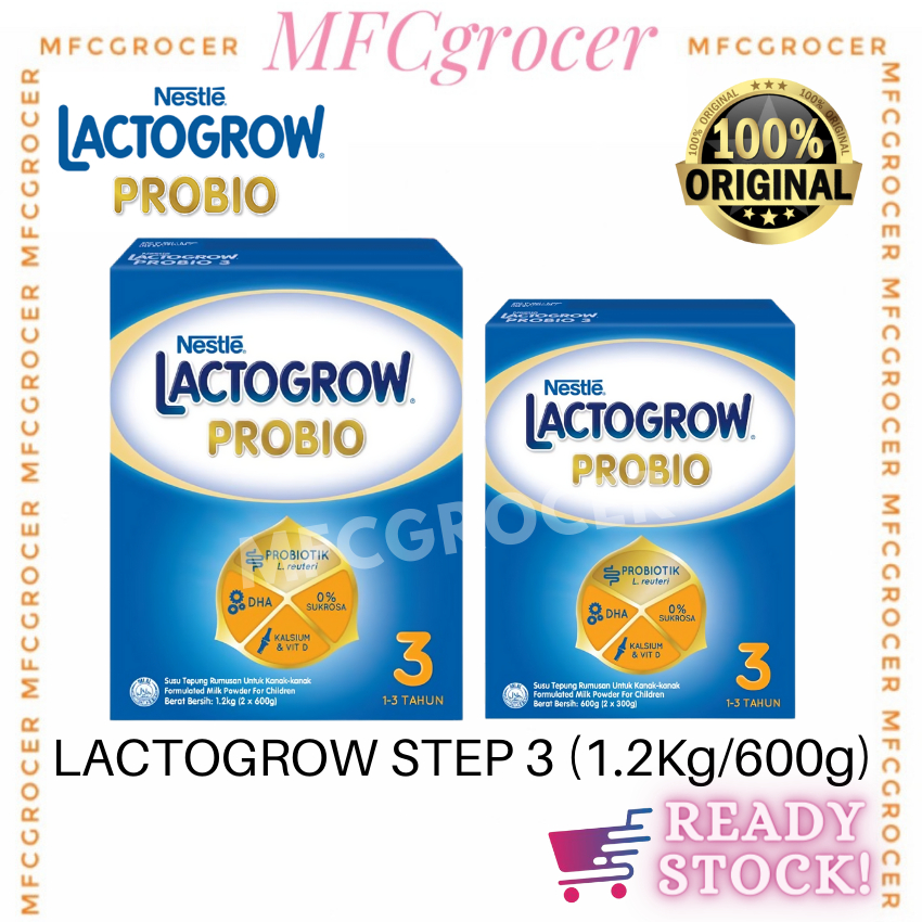 NESTLE LACTOGROW PROBIO STEP 3 (600g / 1.2kg) | Shopee Malaysia