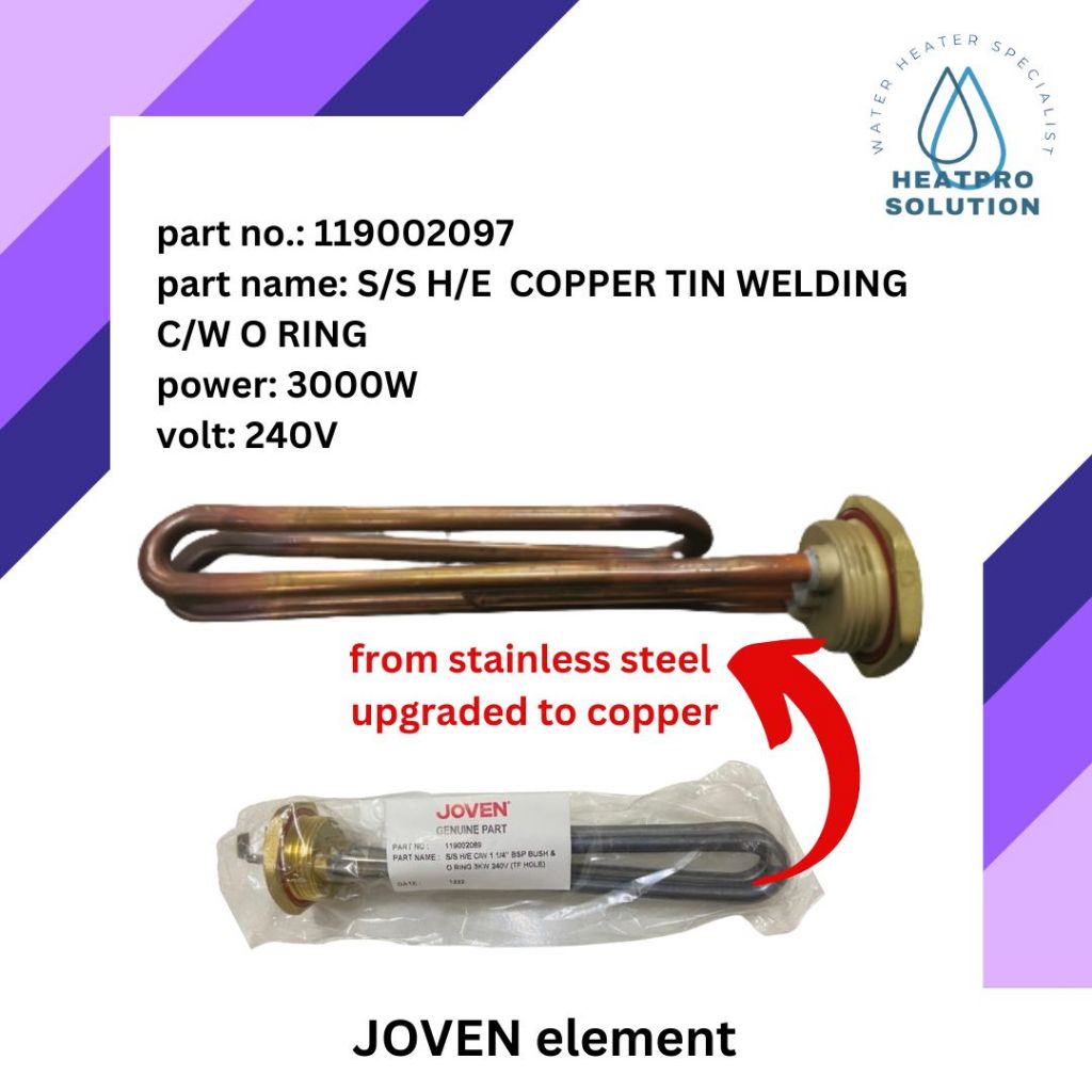Joven Heating Element- 100% Genuine / New Version H/E Copper | Shopee ...