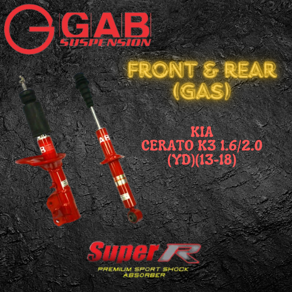 Original GAB Super R Absorber - FRONT & REAR GAS CERATO K3 1.6/2.0(YD ...