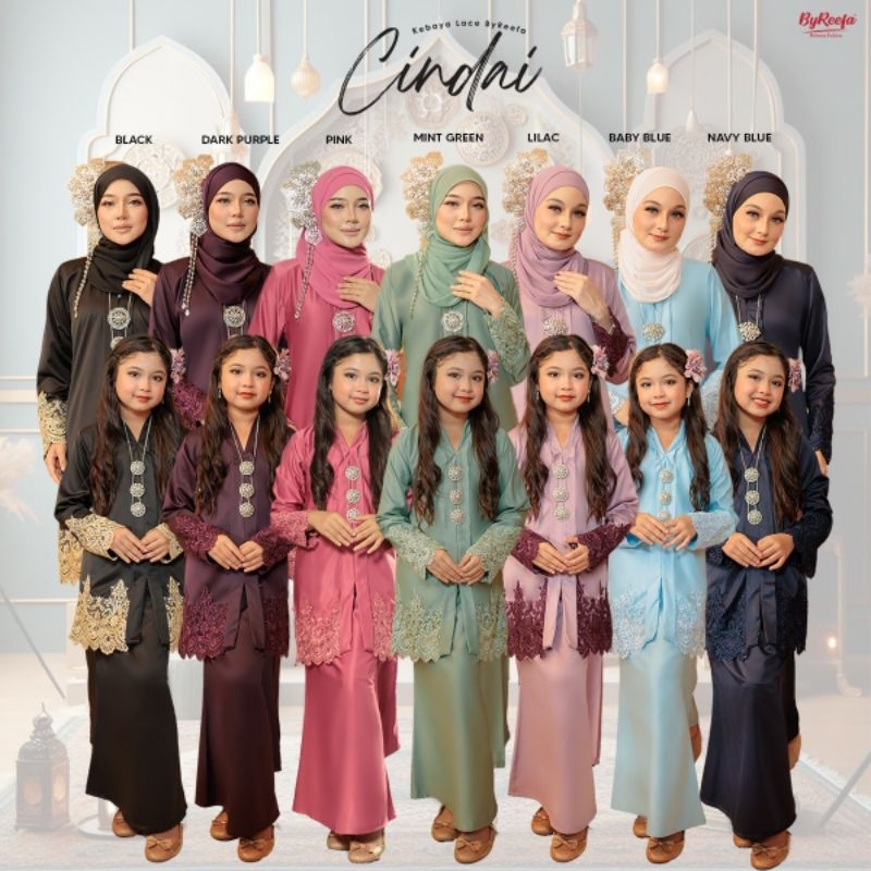 Kurung CINDIA DEWASA DAN KANAK-KANAK byreefa (sedondon ibu dan anak ...